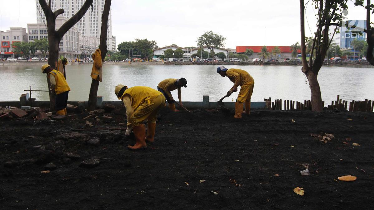 FOTO: Penataan Danau Sunter Terus Dikebut - Foto Liputan6.com