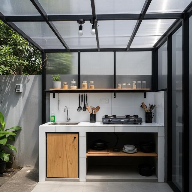9 Model Atap Dapur Terbuka yang Tidak Panas Siang Hari, Solusi Nyaman ...