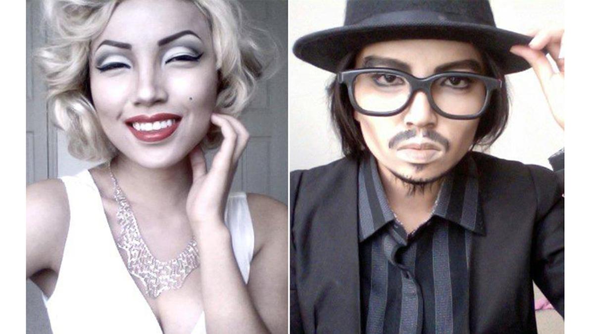 Dengan Makeup, Wanita Ini Miliki Wajah Para Selebriti Hollywood ...