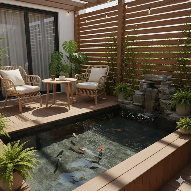 8 Model Kolam Ikan Mini di Teras Rumah yang Simple tapi Cantik ...