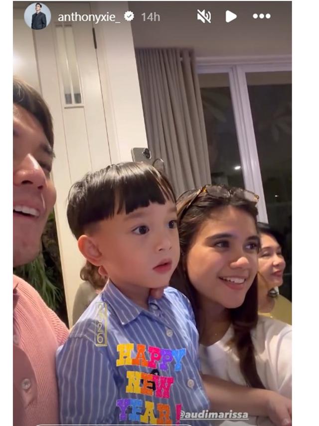 5 Potret Kebersamaan Audi Marissa dan Anthony Xie di Malam Tahun Baru ...