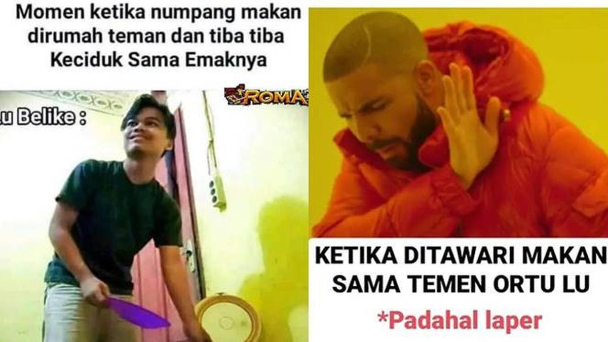 10 Meme Nyeleneh Saat Main ke Rumah Teman, Cuma Minta Makan - Hot ...