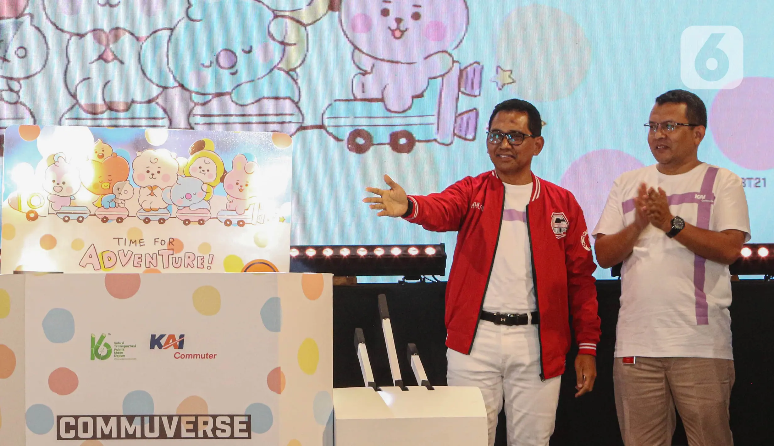 Kartu KRL Spesial Karakter Kartun BTS - Foto Liputan6.com