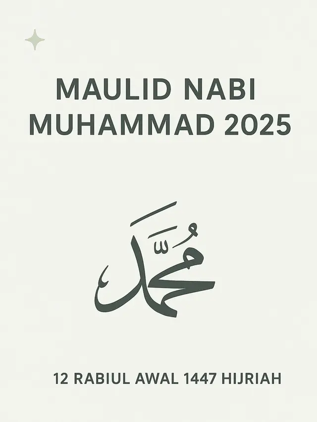 10 Poster Maulid Nabi Muhammad 2025 yang Bisa Langsung Digunakan ...