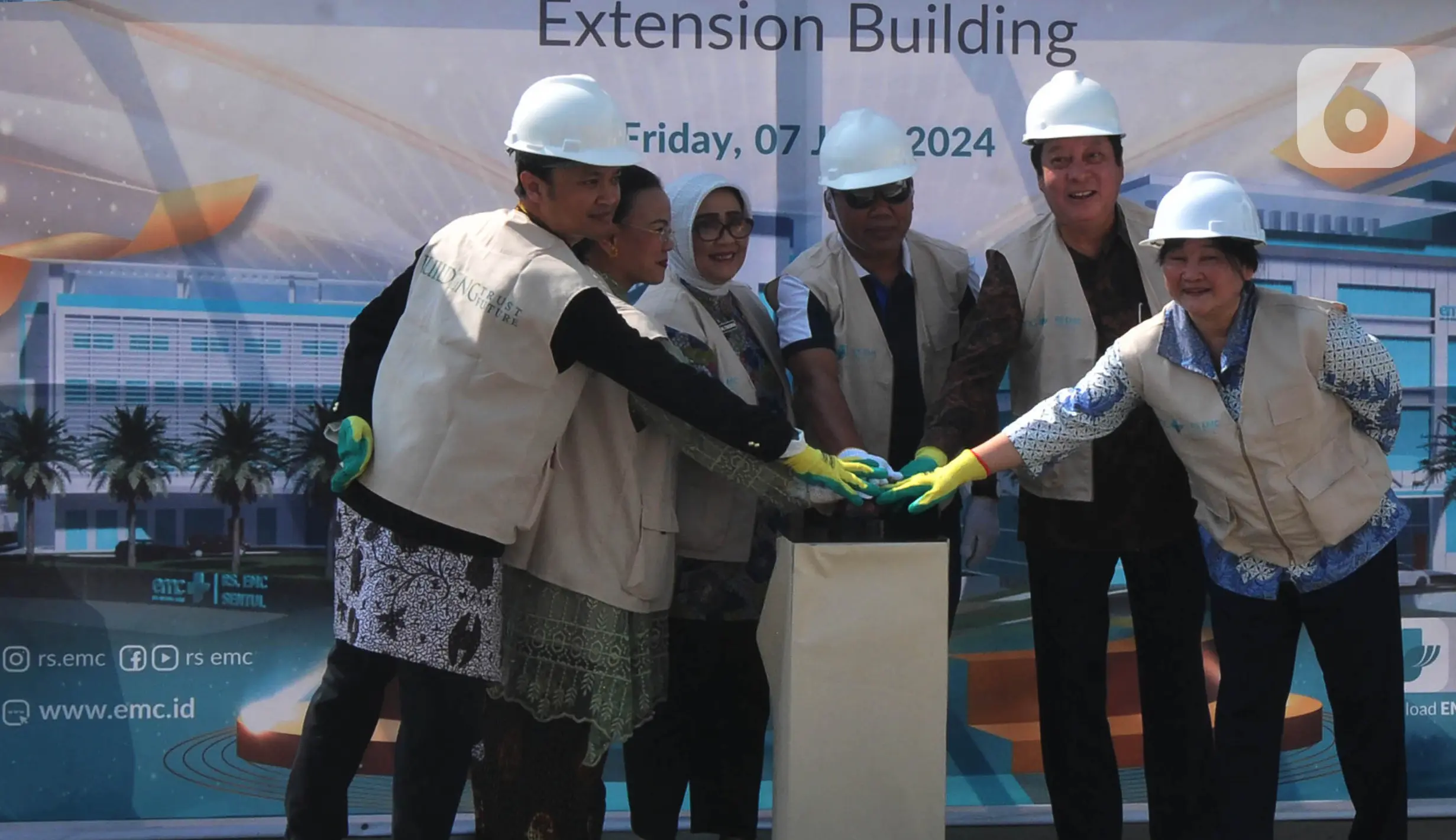 RS EMC Sentul Groundbreaking Gedung Baru - Foto Liputan6.com