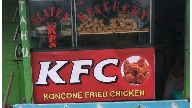 6 Tulisan Lucu di Gerobak 'Fried Chicken' Ini Bikin Pembeli Tepuk Jidat ...