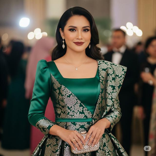 Tampil Anggun dengan 15 Model Dress Polos Terbaru Kombinasi Brokat yang ...