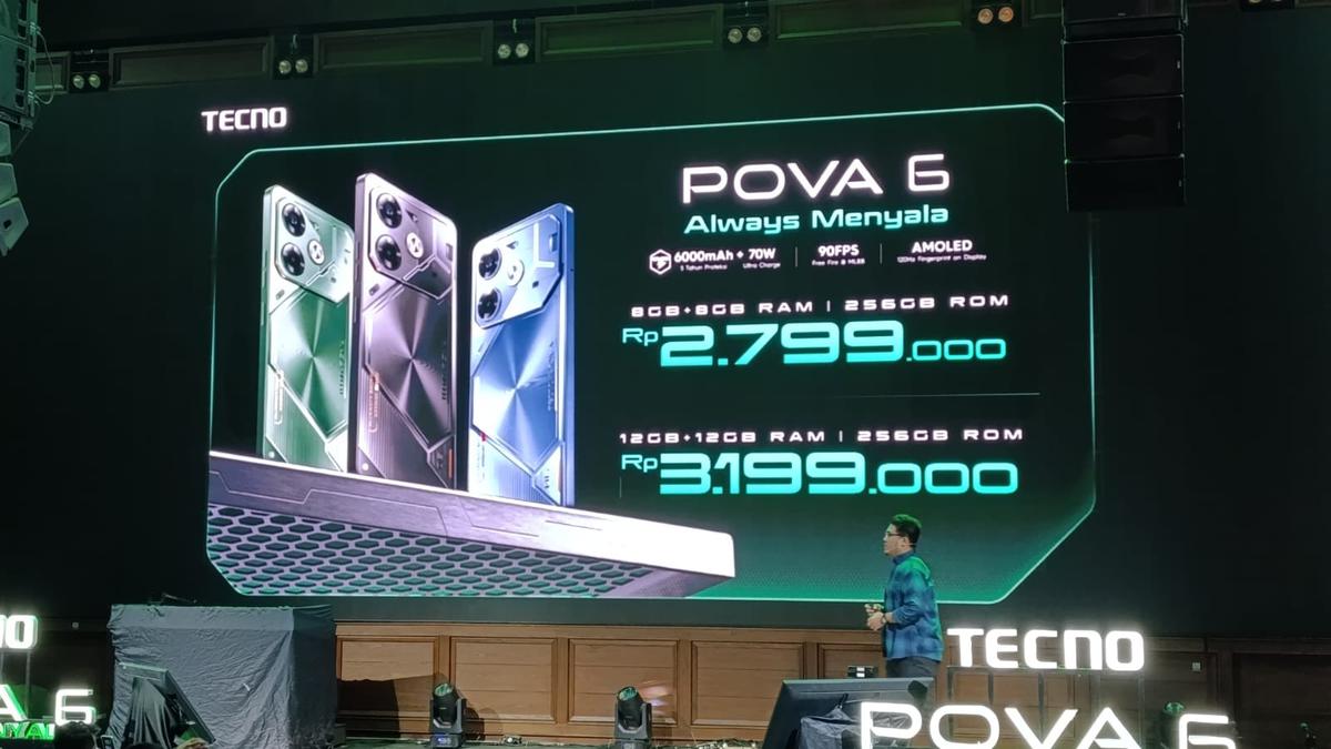 Spesifikasi Lengkap Tecno Pova 6, HP Gaming dengan Harga Mulai Rp 2,8 ...