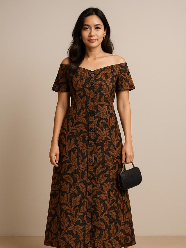 8 Model Gaun Panjang Batik Pesta Ini Bikin Kamu Jadi Pusat Perhatian ...