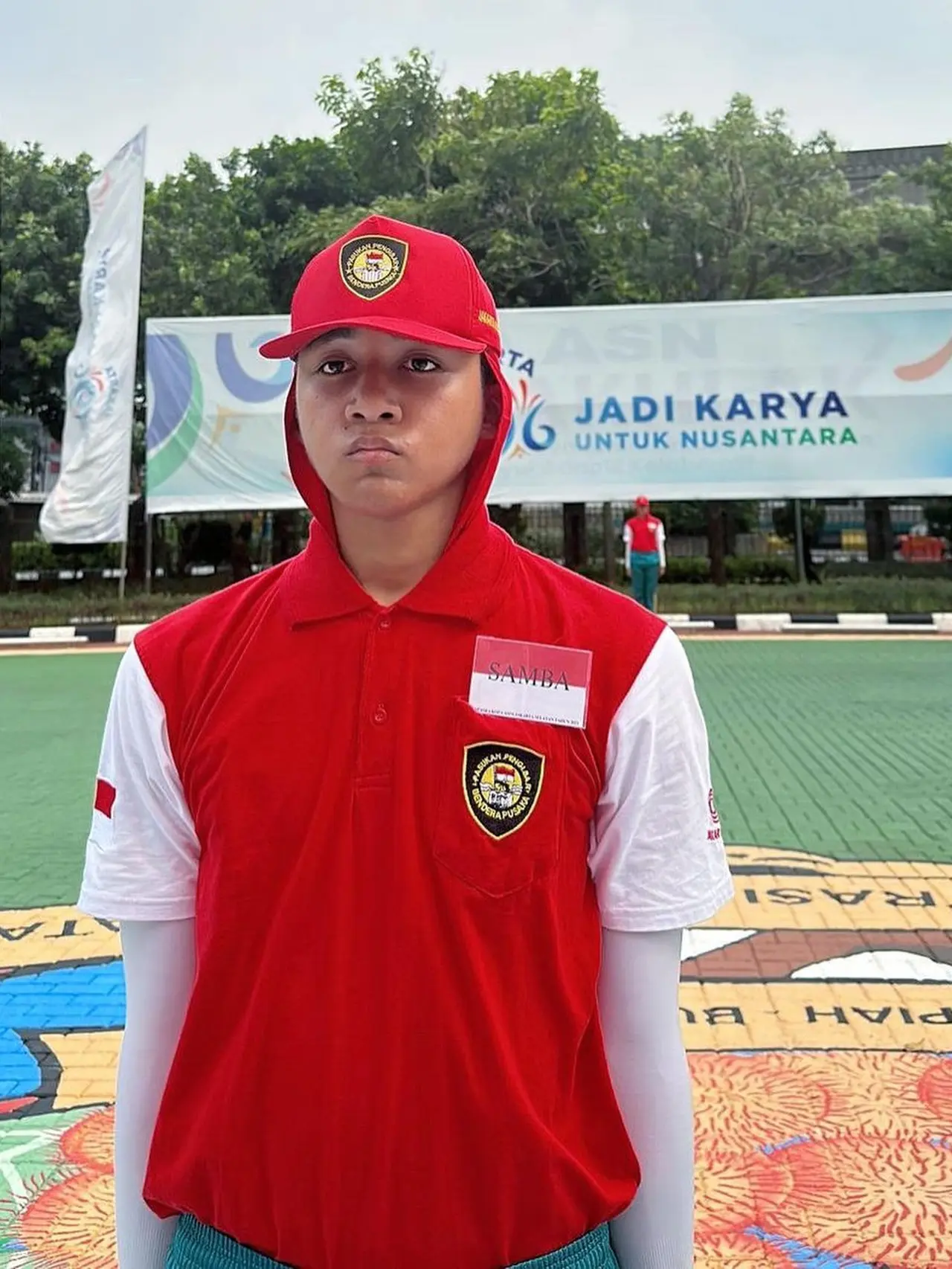 Potret Gagahnya Anak Amara dan Frans Lingua Jadi Paskibraka