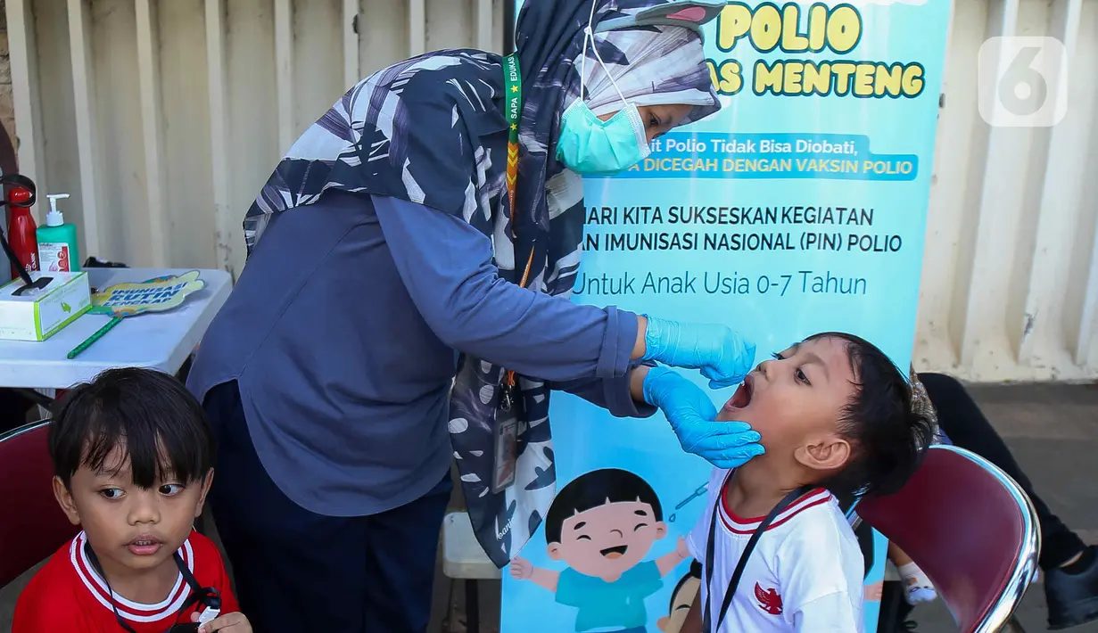 Imunisasi Polio Gratis di CFD Jakarta - Foto Liputan6.com