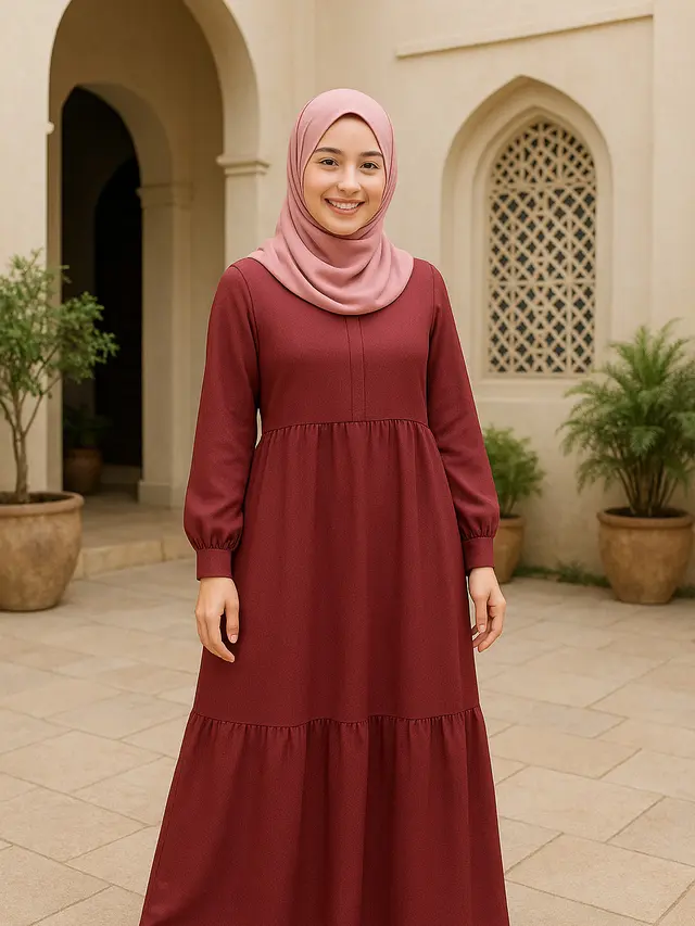15 Rekomendasi Warna Jilbab yang Cocok untuk Gamis Maroon 2025 - Hot ...