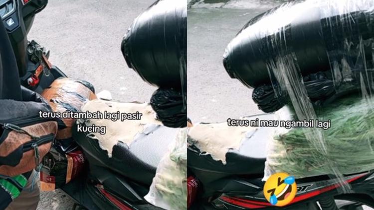 Perjuangan Driver Ojol Angkut Barang Terlalu Banyak, Sampai Kerepotan ...