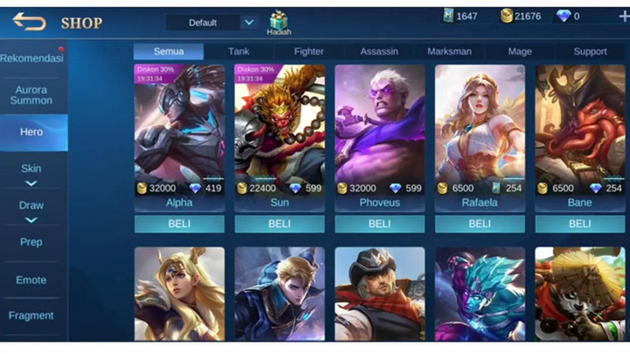 Deretan Skin Paling Langka di Mobile Legends - Tekno Liputan6.com