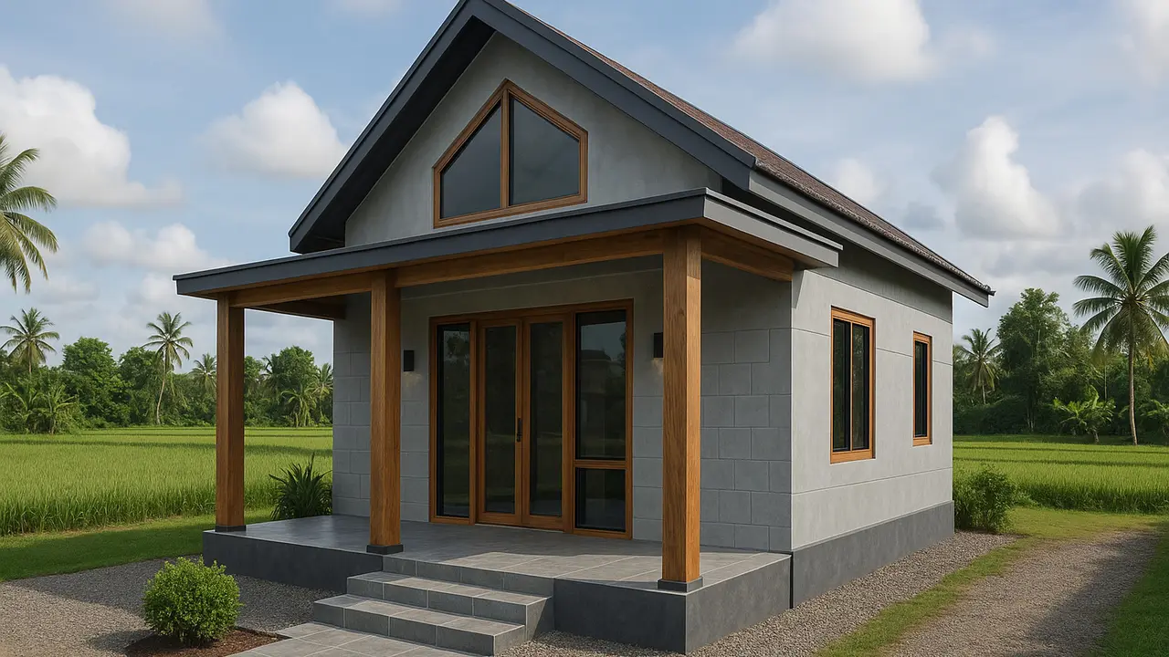 9 Model Rumah Sederhana Tapi Indah Di Desa Dengan Gaya Modern Elegan