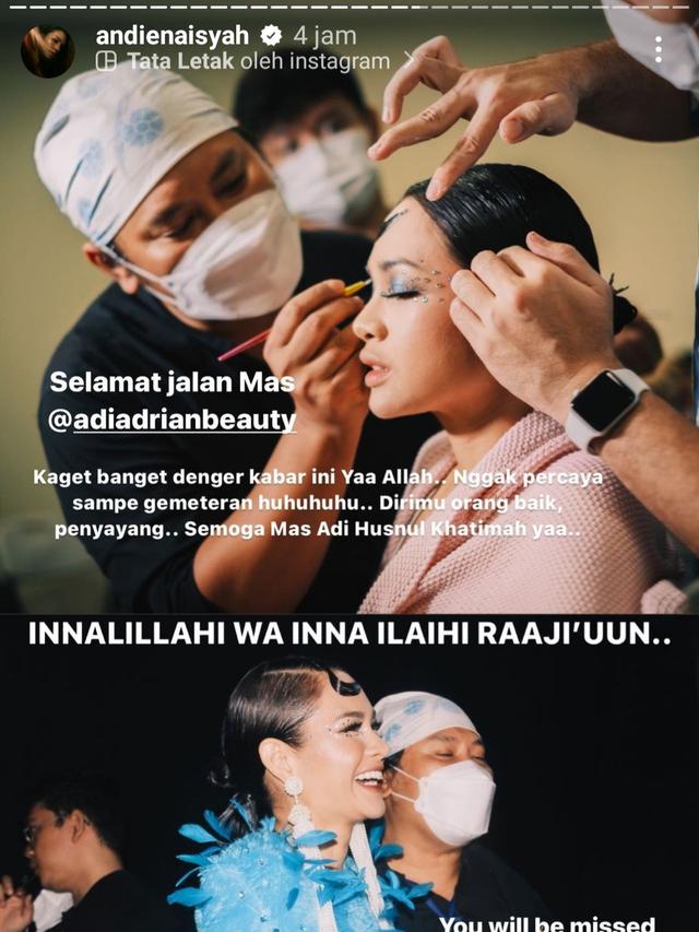 Make up Artist Adi Adrian Meninggal Dunia Di Bali, Banjir Dukacita Para ...