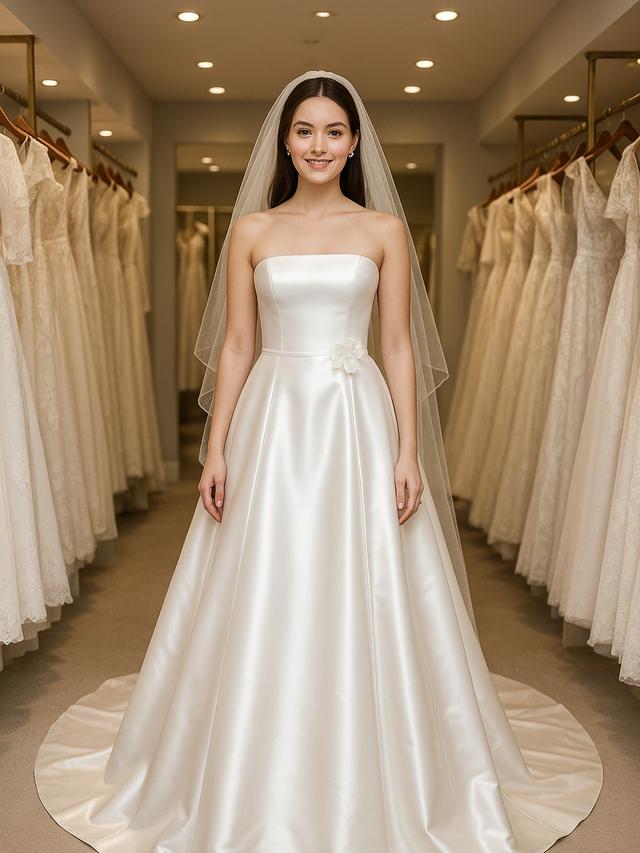 8 Tren Model Gaun Pengantin Putih Simple Elegan 2025, Gaya Amanda ...