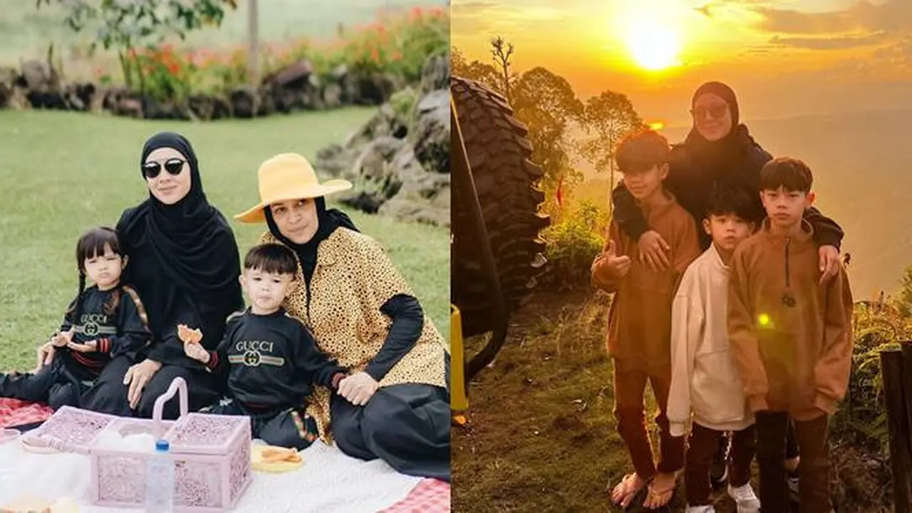 6 Momen Seru Ratna Galih Piknik Bareng Keluarga Nikmati Pemandangan Alam - Hot Liputan6.com