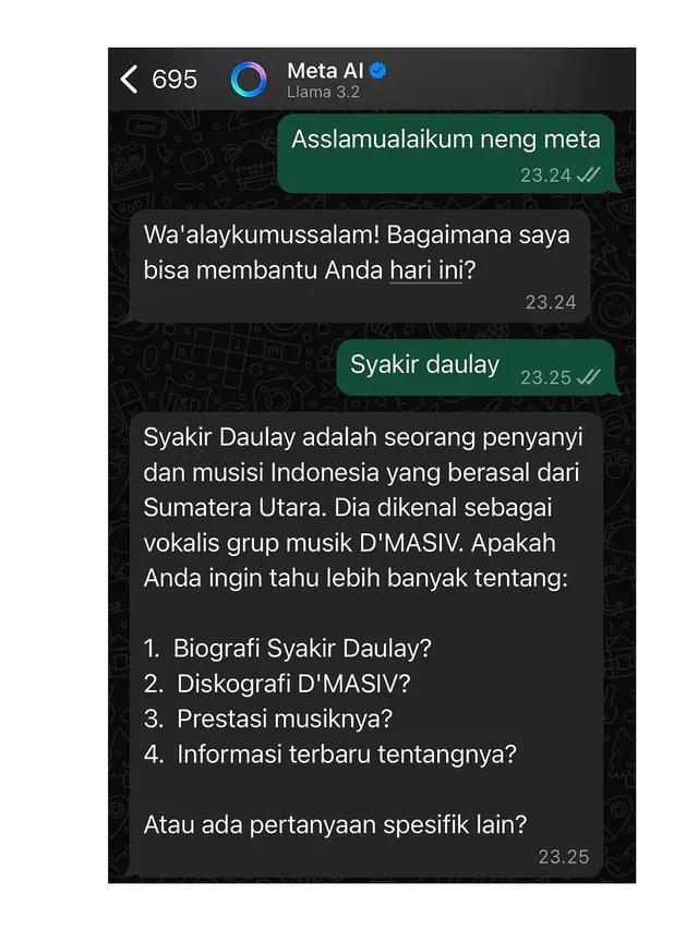 8 Selebriti Tanah Air Ikutan Tren Meta AI di Whatsapp, Hasilnya Lucu ...