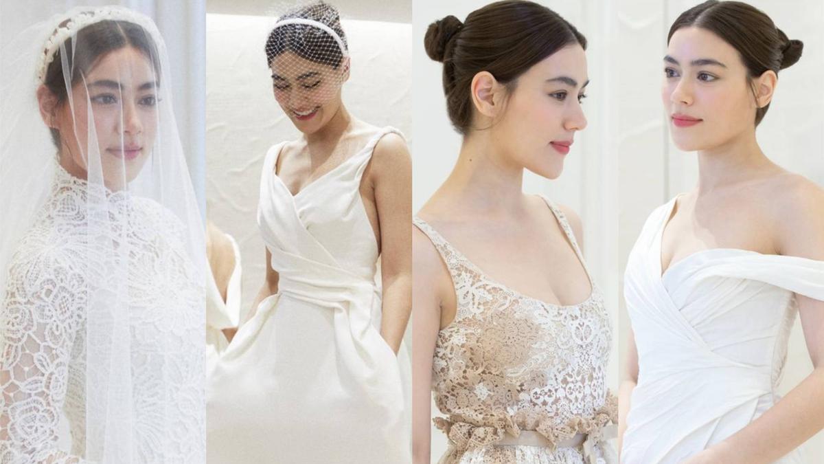 10 Potret Detail Proses Fitting 4 Gaun Pengantin yang Dikenakan ...