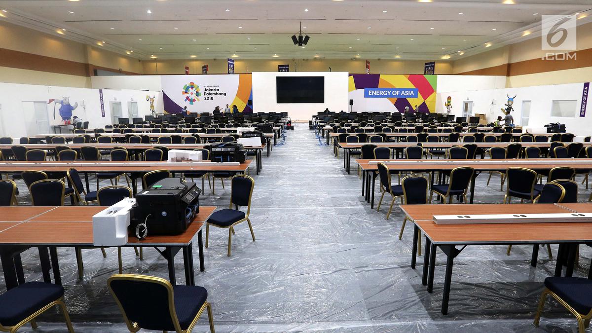 FOTO: Melongok Persiapan Media Center Asian Games 2018 di JCC
