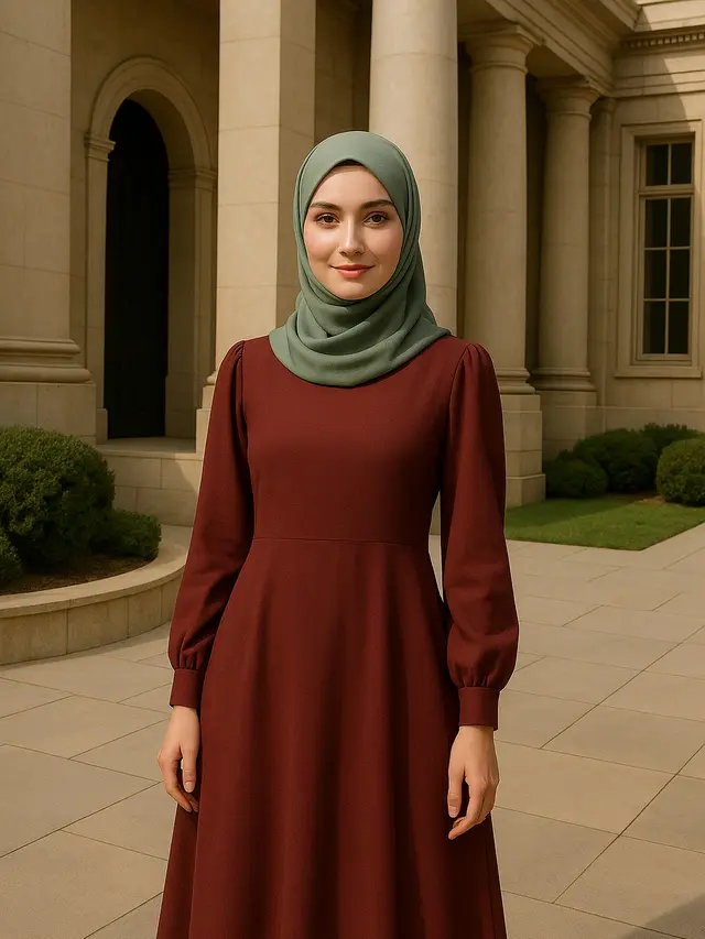 15 Rekomendasi Warna Jilbab yang Cocok untuk Gamis Maroon 2025 - Hot ...