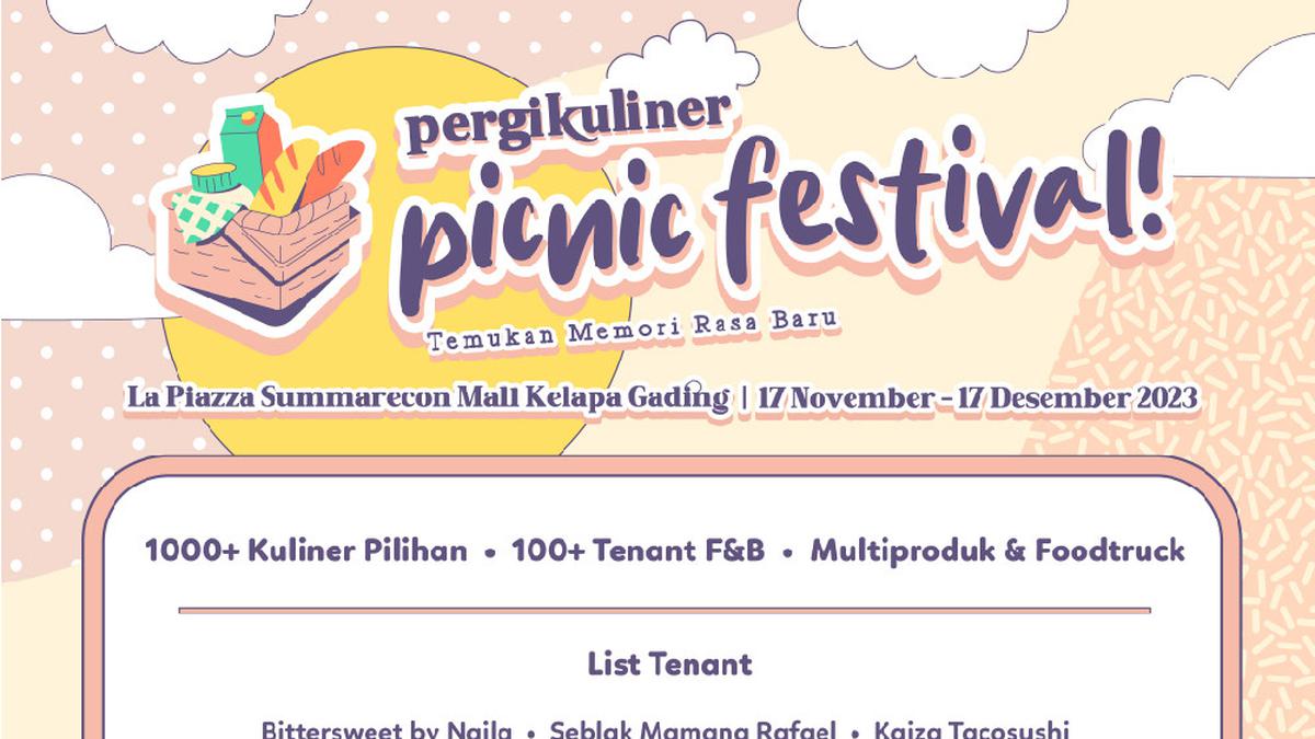 PergiKuliner Picnic Festival Tutup Tahun 2023 dengan 1000 Lebih Pilihan ...