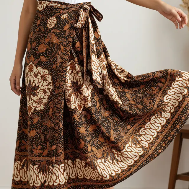 9 Model Rok Batik Lilit Modern Cocok untuk Kondangan, Simpel tapi Tetap ...