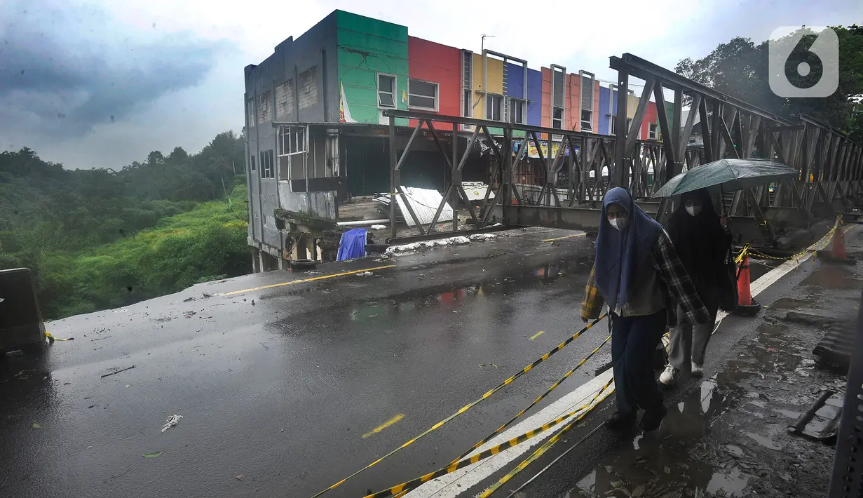 Imbas Longsor, Jalur Menuju Sukabumi Dialihkan - Foto Liputan6.com