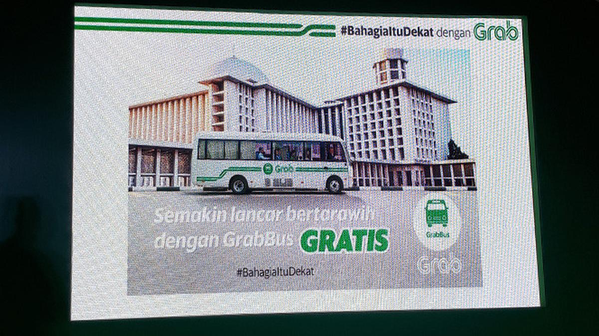 GrabBus, Layanan Bus Gratis untuk Anda yang Pulang Tarawih - Islami ...