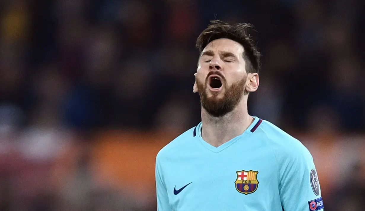 FOTO: Wajah Lesu Lionel Messi usai Barcelona Terdepak dari Liga ...