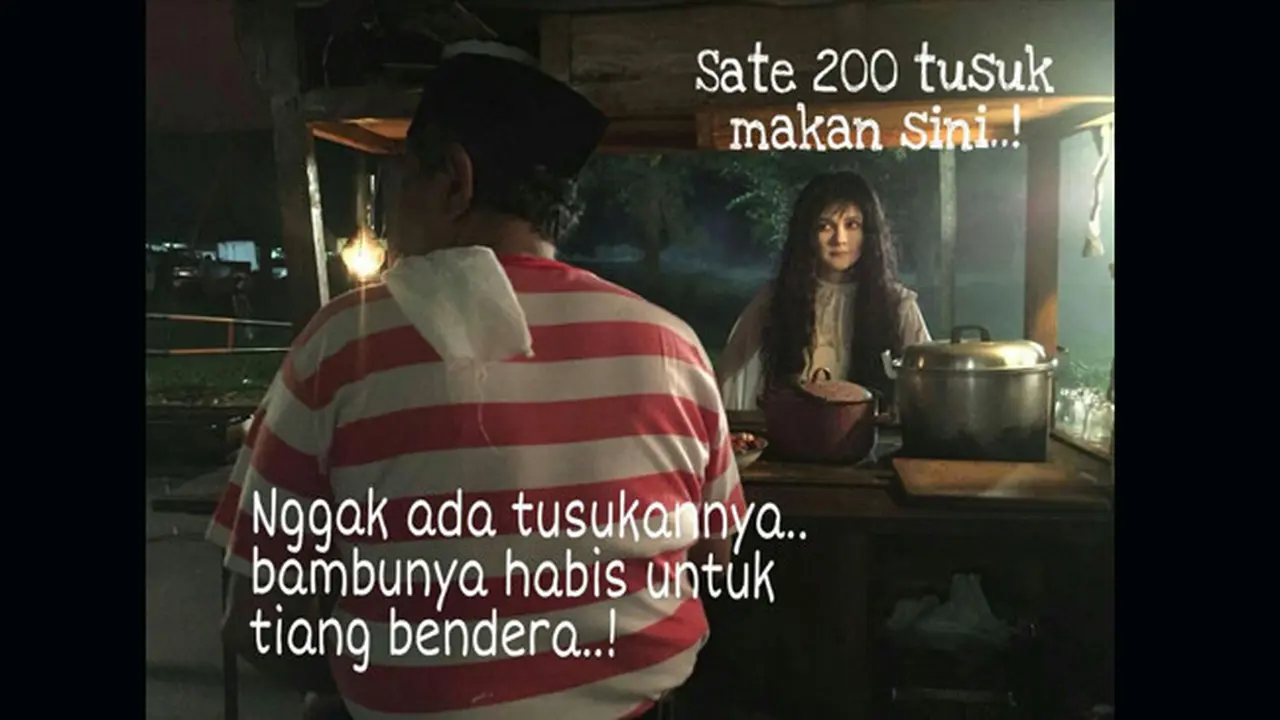 Seram tapi Kocak, 8 Meme Suzanna Bareng Tukang Sate Dijamin Ngakak ...