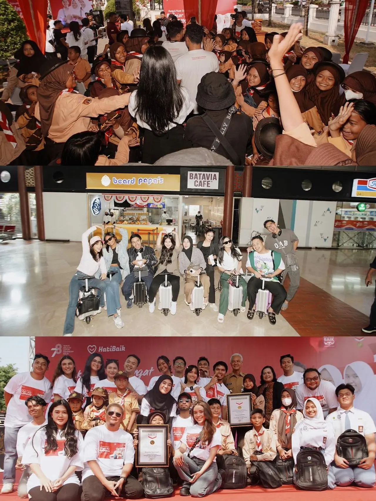 Menyambut HUT ke-78 RI, Yoriko Angeline Semringah Berhasil Cetak Rekor MURI Bareng Rekan ...