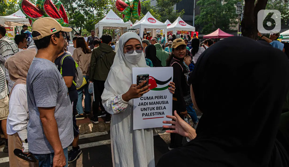 Bagi Semangka Sebagai Bentuk Bela Palestina - Foto Liputan6.com