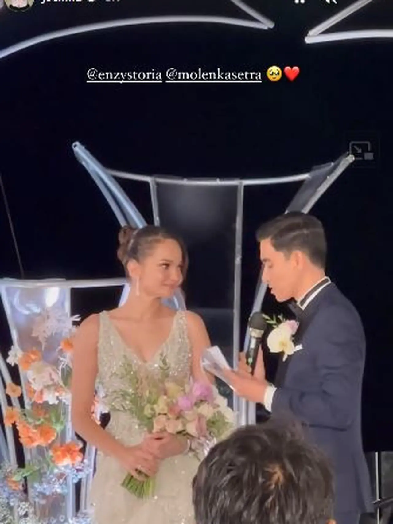 7 Potret Resepsi Pernikahan Enzy Storia dan Molen Kasetra Digelar di ...