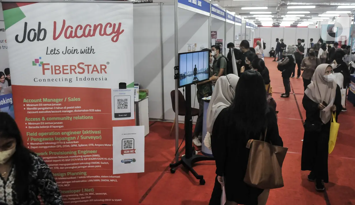 Antusias Pencari Kerja Serbu Jakarta Job Fair 2023 - Foto Liputan6.com