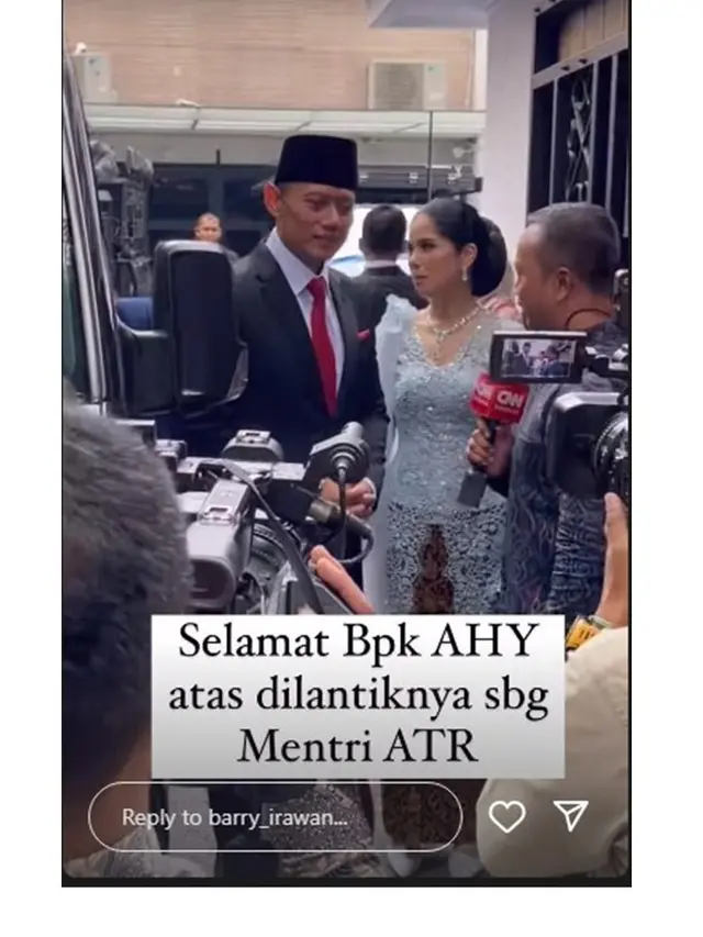 7 Potret Penampilan Annisa Pohan di Momen Pelantikan AHY, Banjir Pujian - Hot Liputan6.com