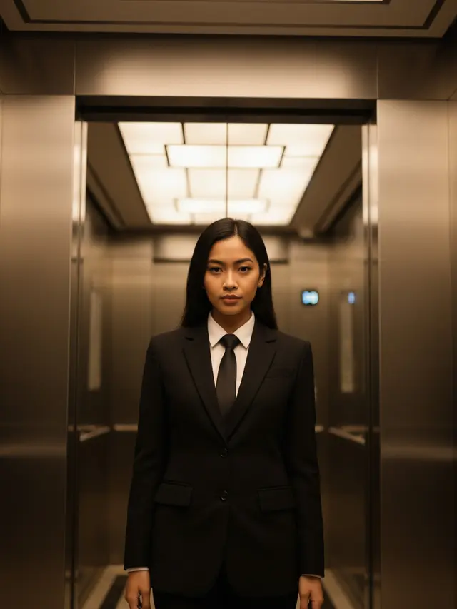 7 Prompt Gemini AI Viral Edit Foto di Lift dengan Jas, Hasil Realistis ...