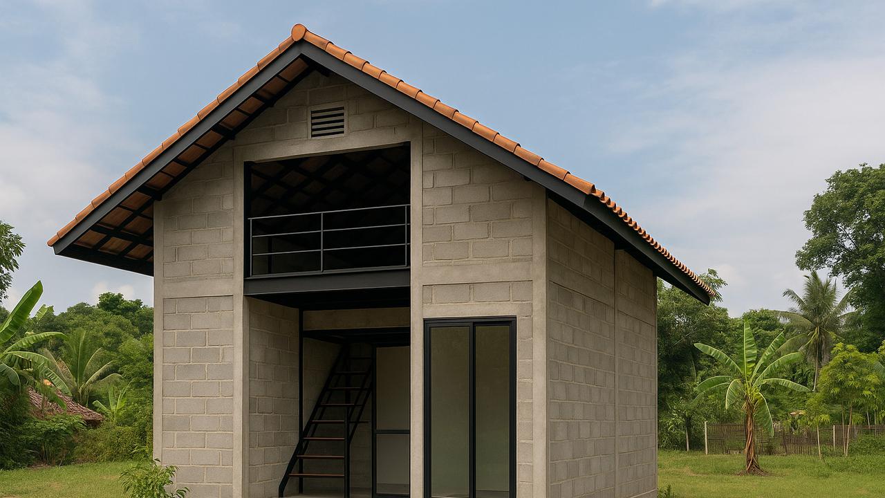 8 Model Rumah Sederhana dari Batako dengan Atap Pelana, Ini Referensi ...