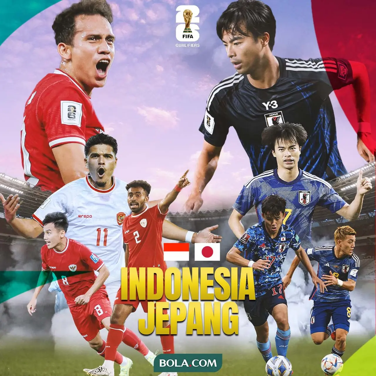 Link Live Streaming Timnas Indonesia vs Jepang di Kualifikasi Piala Dunia 2026, Sebentar Lagi ...