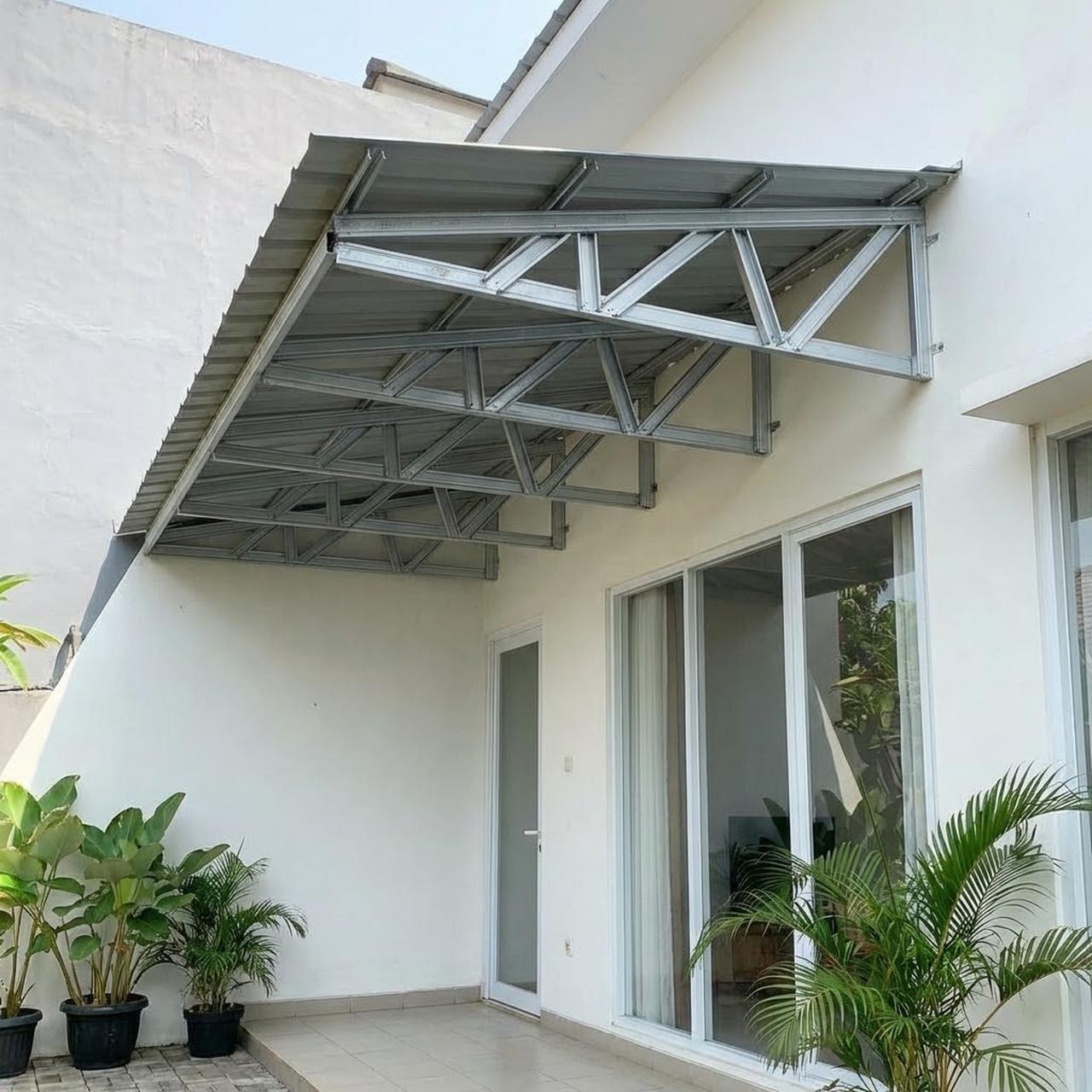 10 Model Atap Teras Rumah Baja Ringan Minimalis, dari Desain Sederhana ...