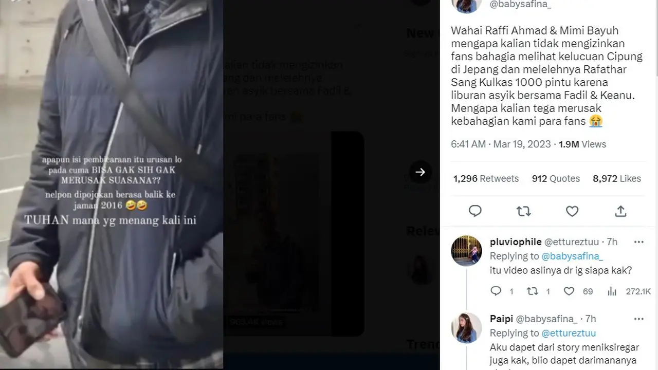Penyebab Raffi Ahmad Diduga Video Call Mimi Bayuh Saat Liburan di Jepang, Berawal Dari Wajah ...
