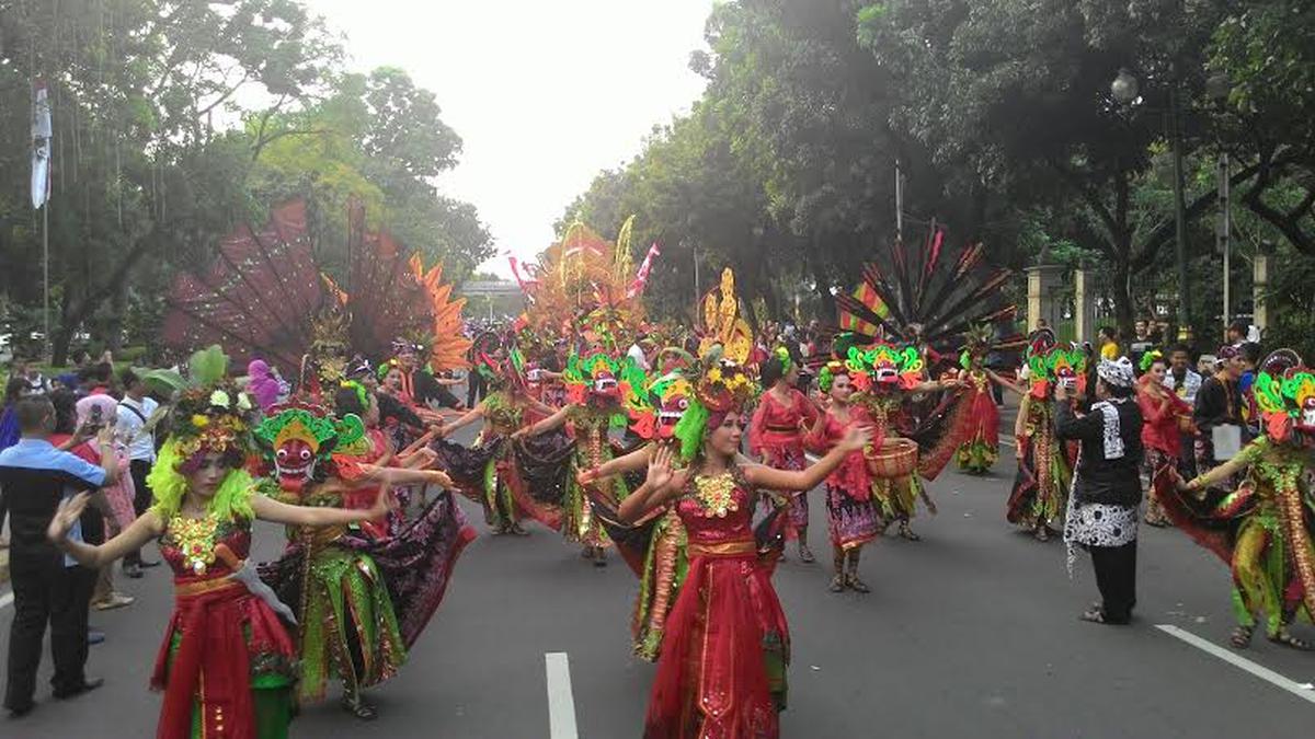 34 Provinsi Semarakkan Pawai Karnaval Budaya di Ibukota - News Liputan6.com