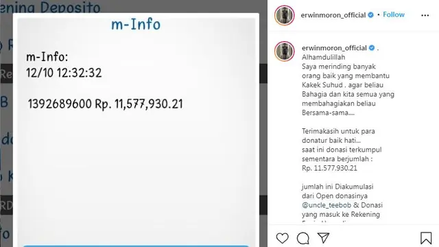 Erwin Moron Galang Donasi Buat Kakek yang Dimarahi Baim Wong - ShowBiz Liputan6.com