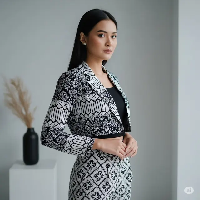 15 Outer Batik Wanita Layering Terbaik di 2025, Stylish, Unik, dan ...