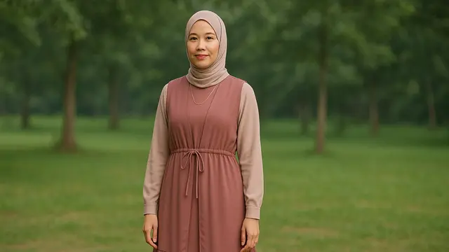 7 Gamis Rompi Panjang 2025 yang Bikin Tampilan Makin Chic dan Syar’i ...