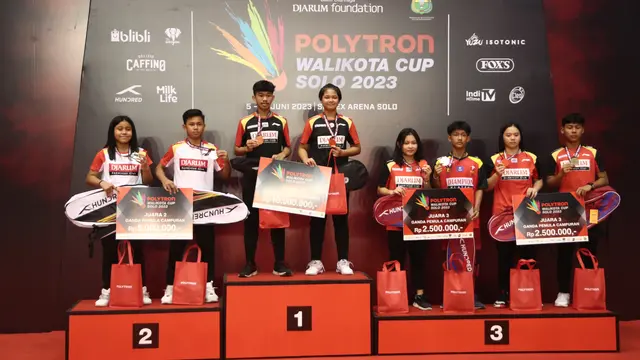Pebulutangkis Muda PB Djarum Tampil Trengginas di Final Wali Kota Cup Solo 2023 - Ragam Bola.com