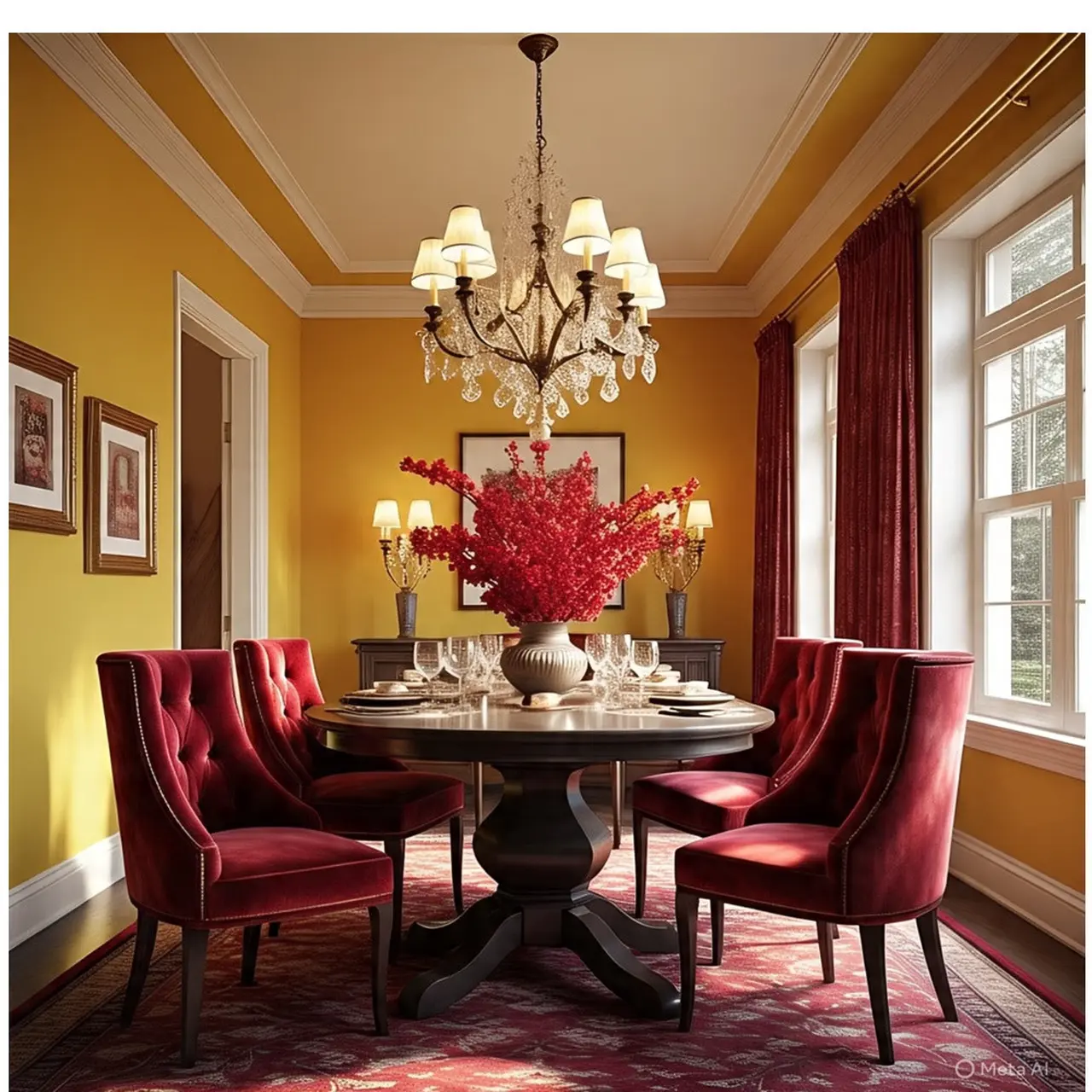 5 Inspirasi Ruangan Kombinasi Warna Merah dan Kuning, Bikin Rumah Makin ...