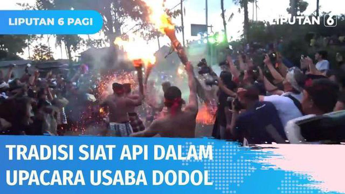 VIDEO: Siat Api, Tradisi Perang Api di Bali dengan Menggunakan Seikat ...