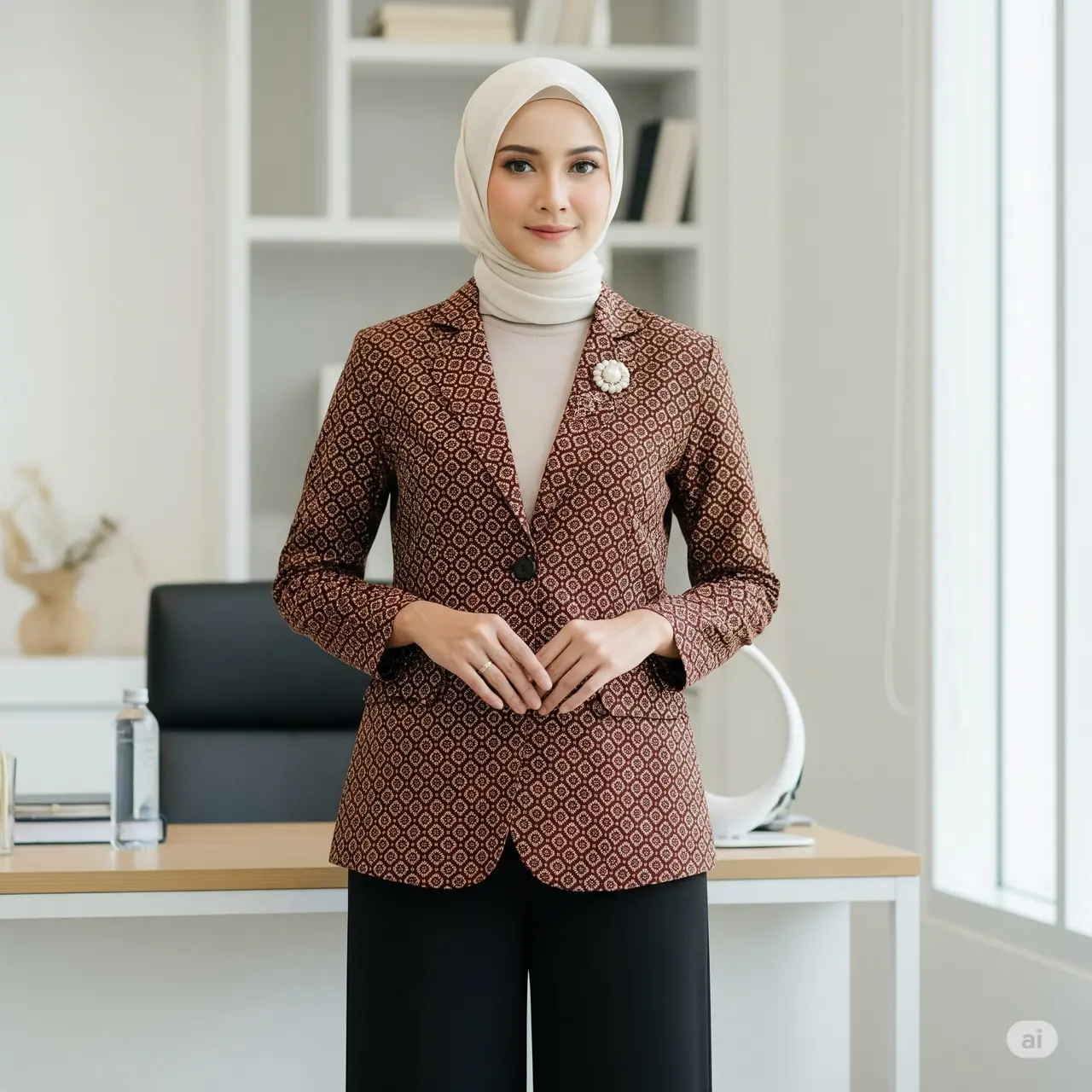 10 Model Baju Batik Kantor Wanita Terbaru untuk Tampil Elegan dan ...